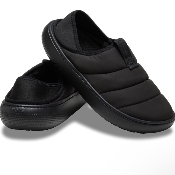 CROCS | Shoes | Crocs Unisex Black Quilted Puff Moc | Poshmark